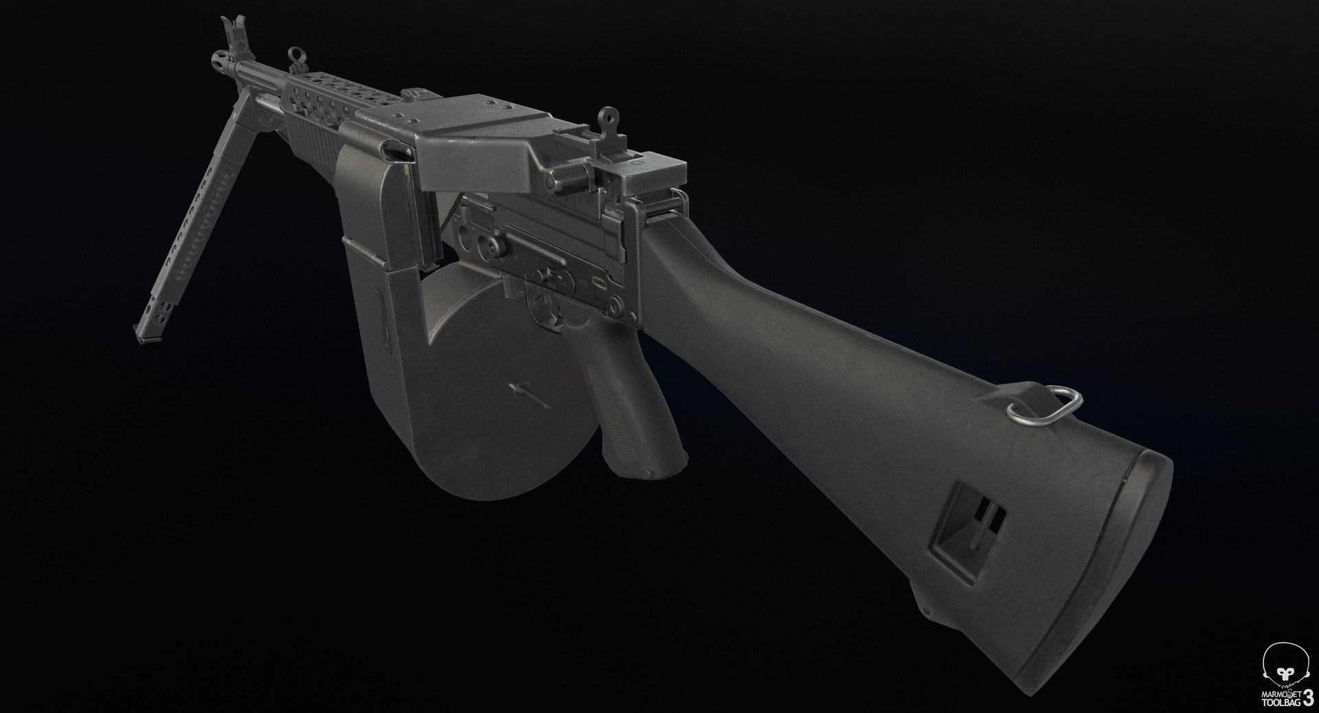 3D Model Stoner 63a Commando - TurboSquid 1155994