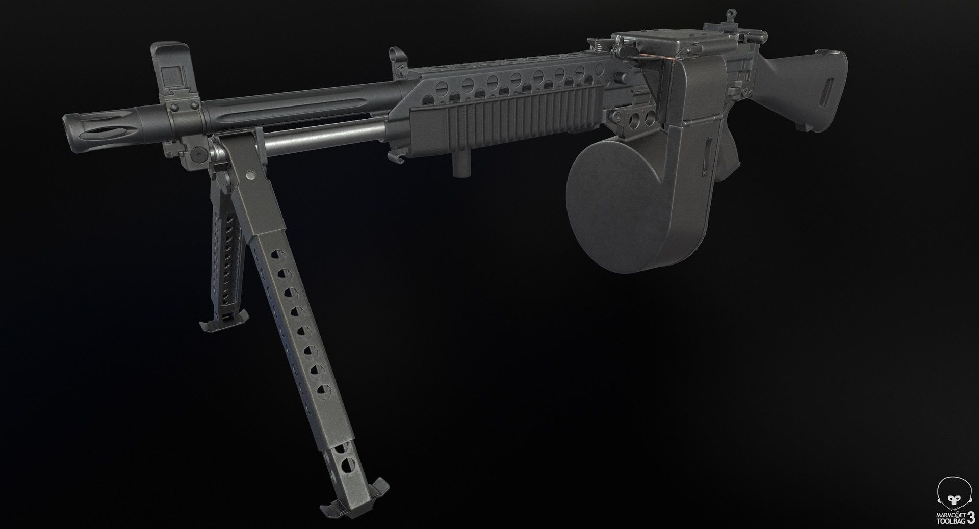 3D Model Stoner 63a Commando - TurboSquid 1155994