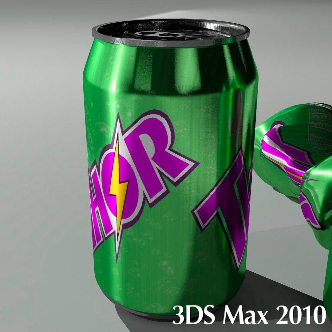 3d Model Soft Drink Brand Cans