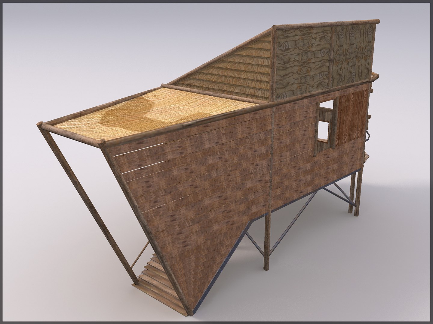 Shack Modelled 3d Model