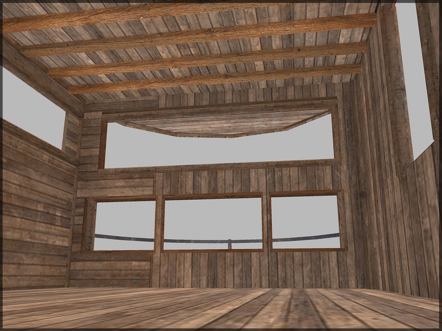 Shack Modelled 3d Model
