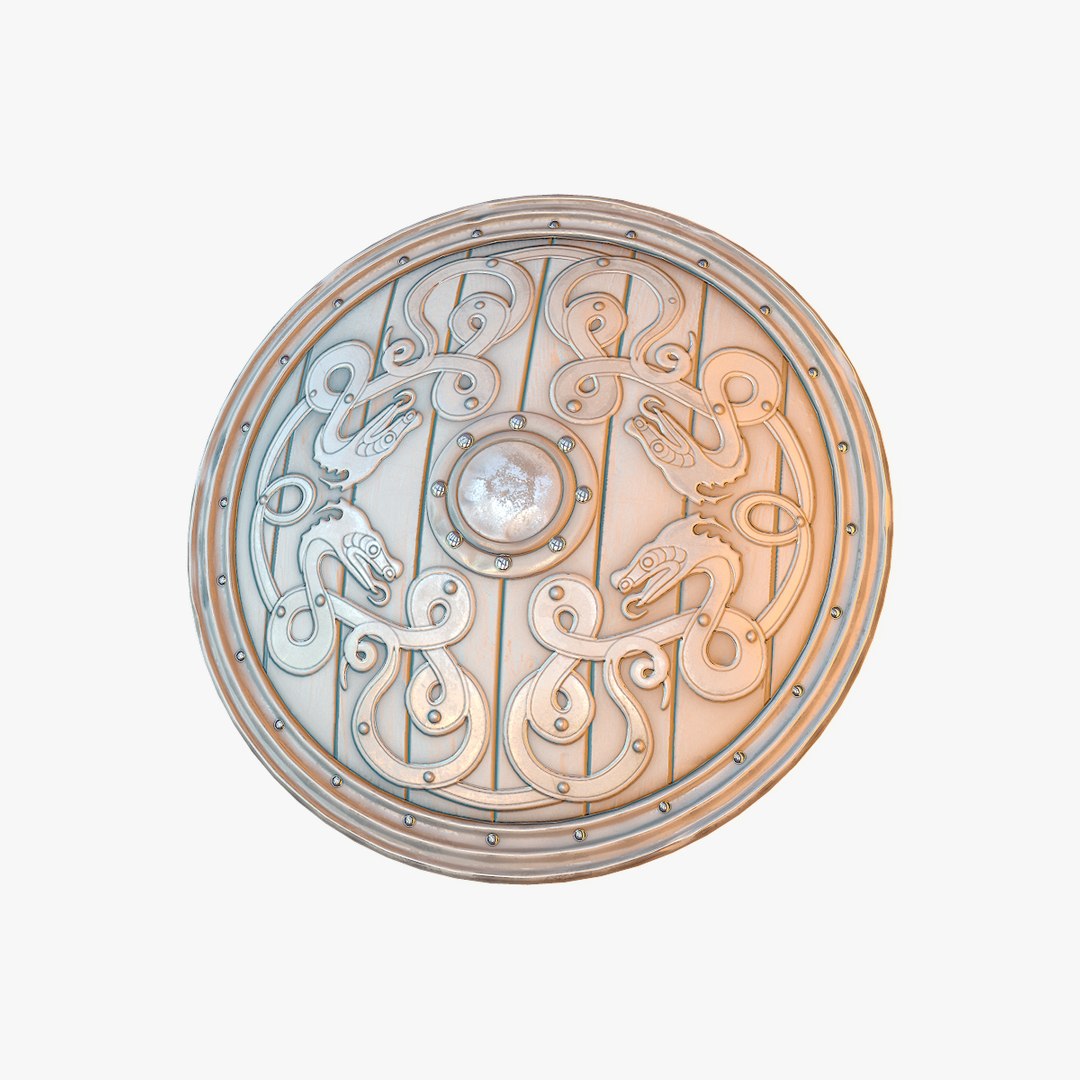 Fantasy Viking Shield 3d Model