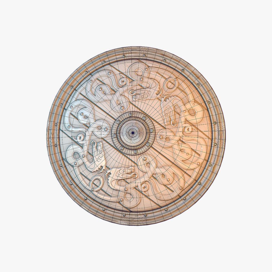 Fantasy Viking Shield 3d Model