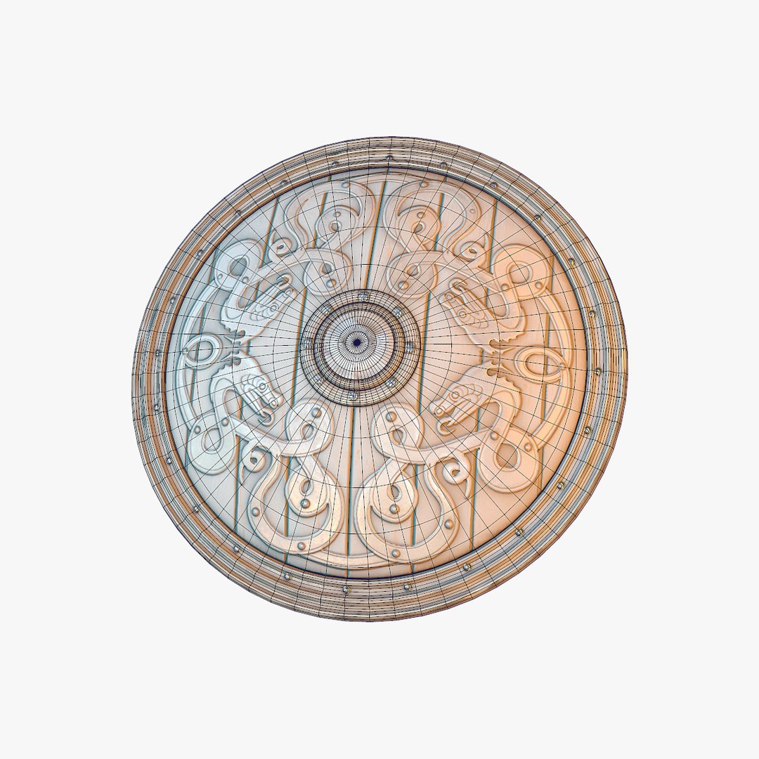 Fantasy Viking Shield 3d Model