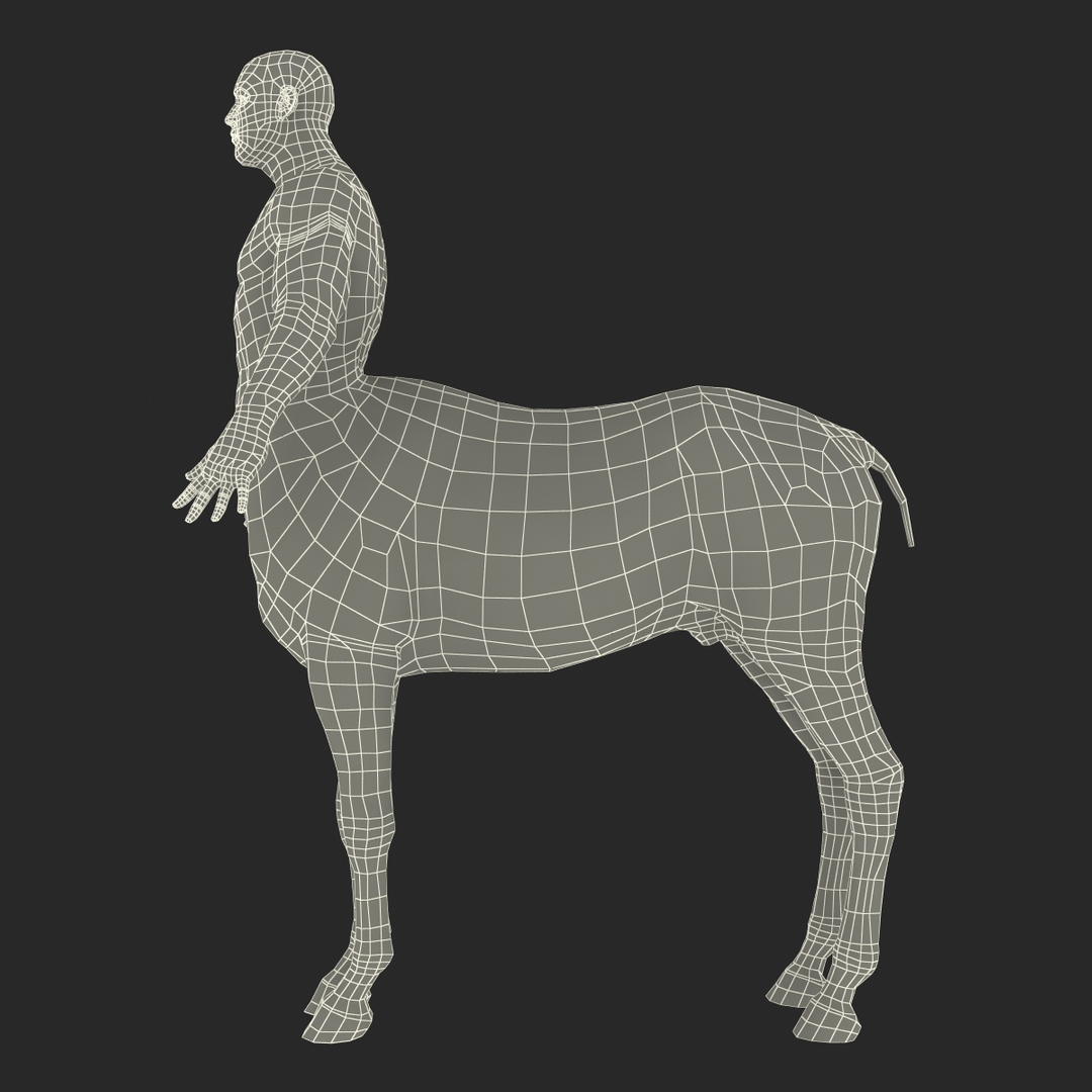 3d model centaur rigged