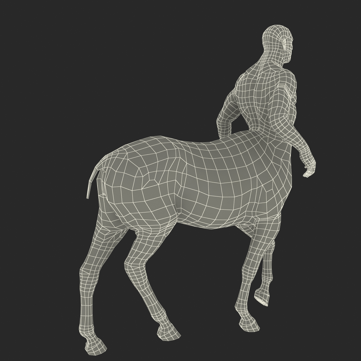 3d model centaur rigged