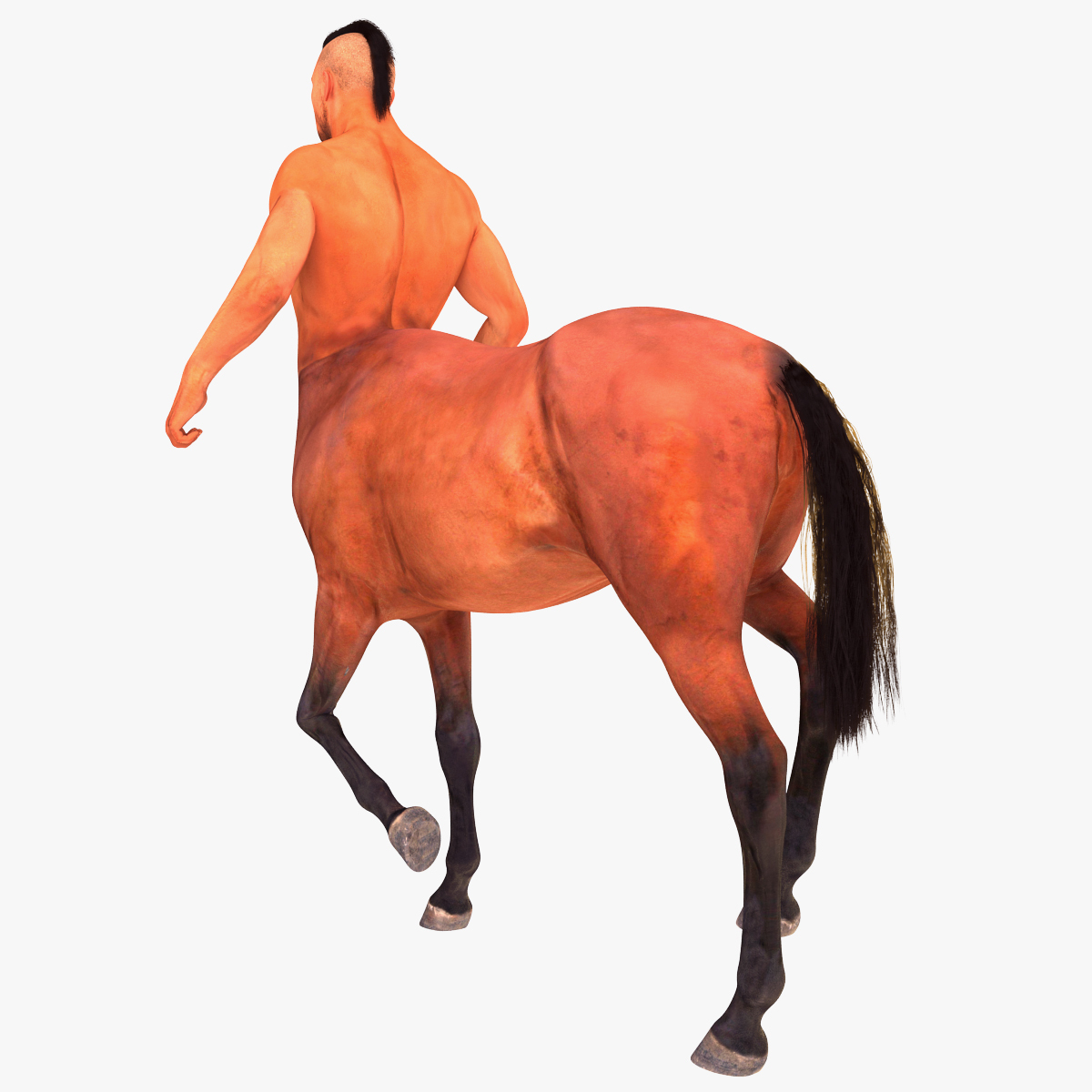 3d model centaur rigged