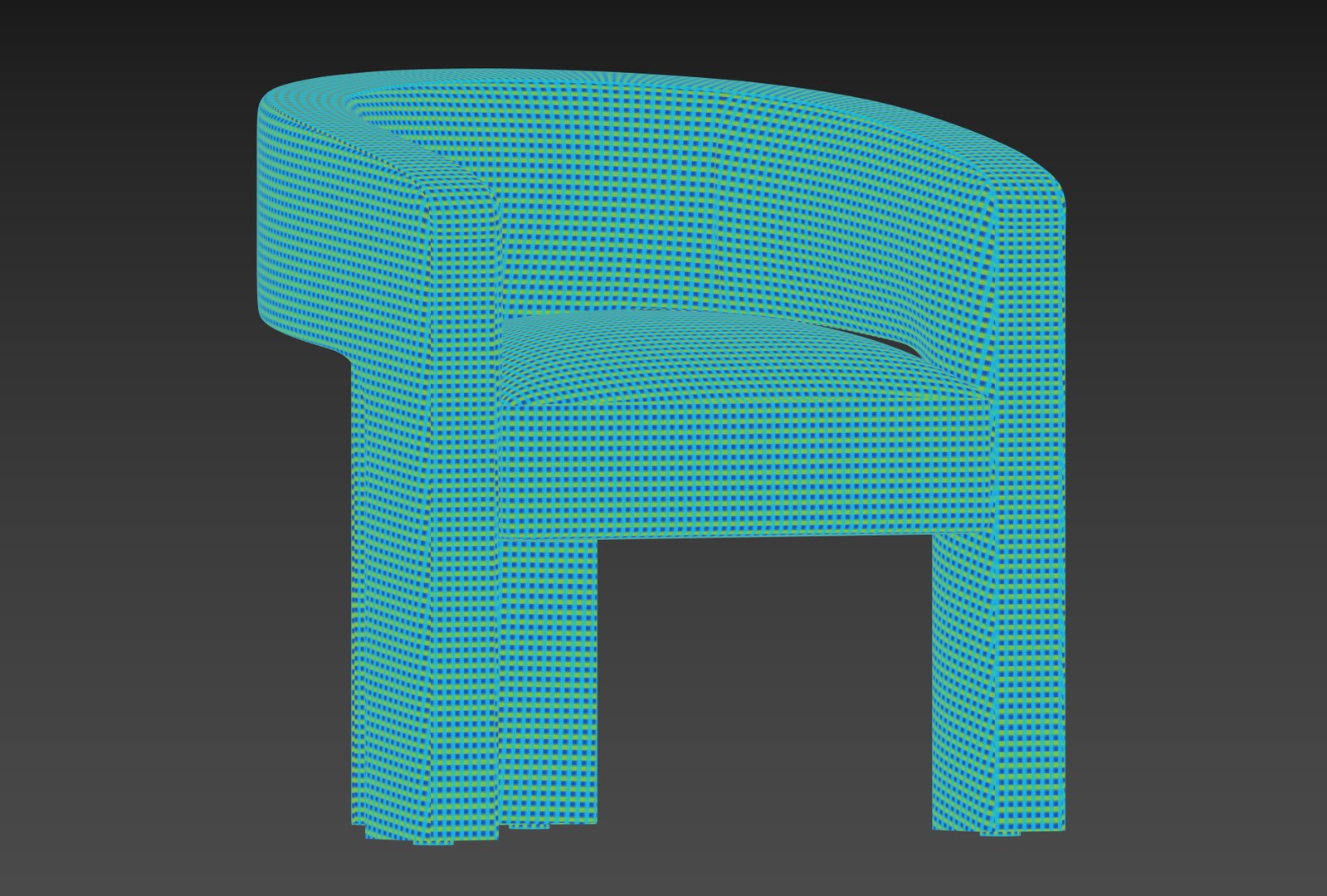 3D Velvet Chair - TurboSquid 2231253