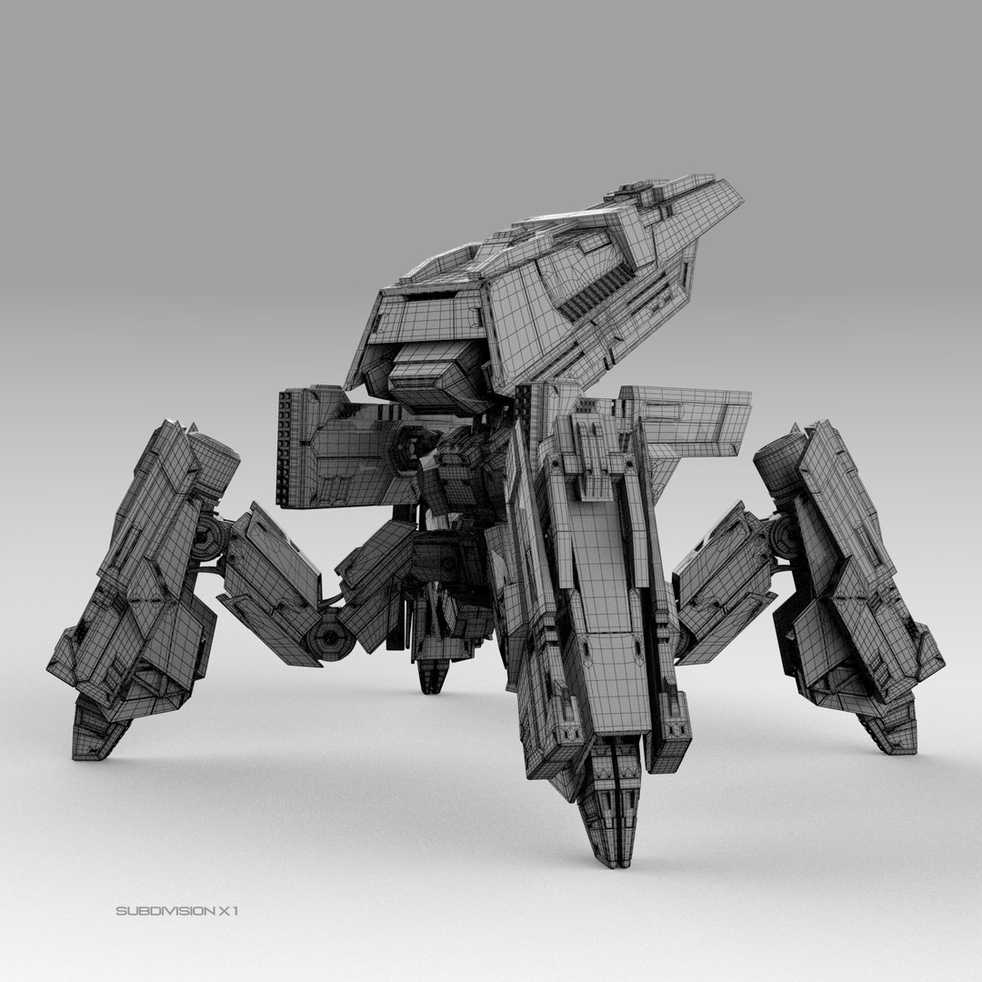 Robot Quadbot 3D - TurboSquid 1523287