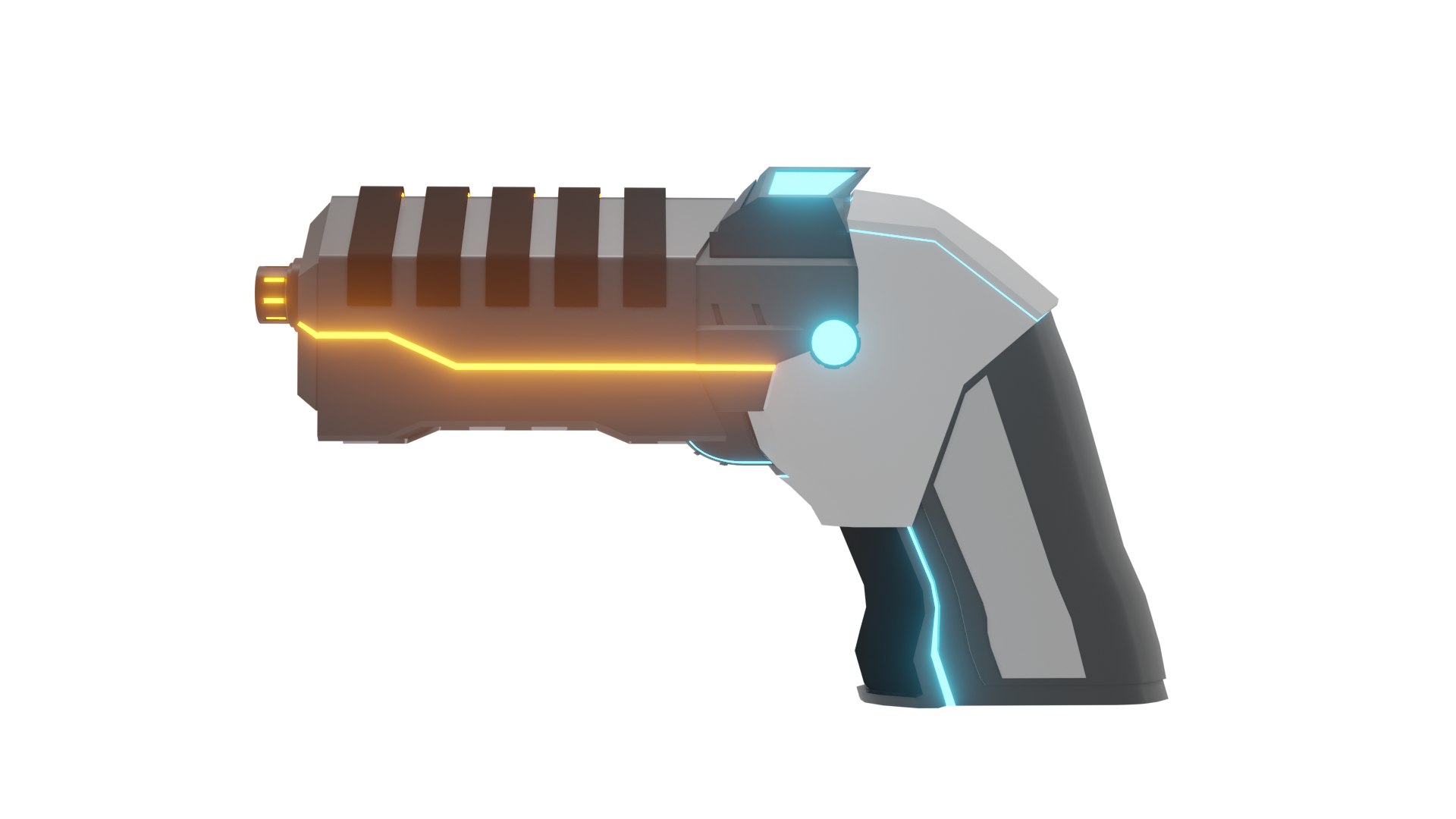 Blender sci-fi gun 3D model - TurboSquid 1513889
