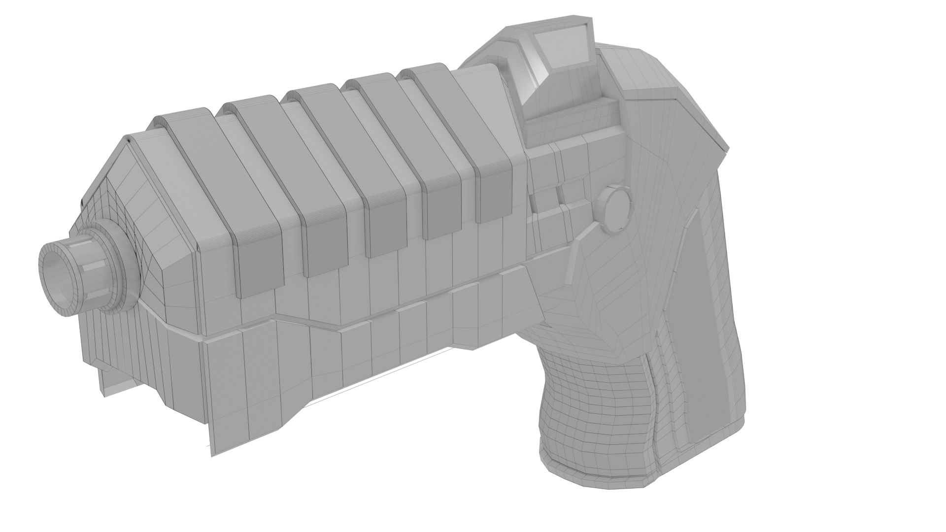 Blender sci-fi gun 3D model - TurboSquid 1513889