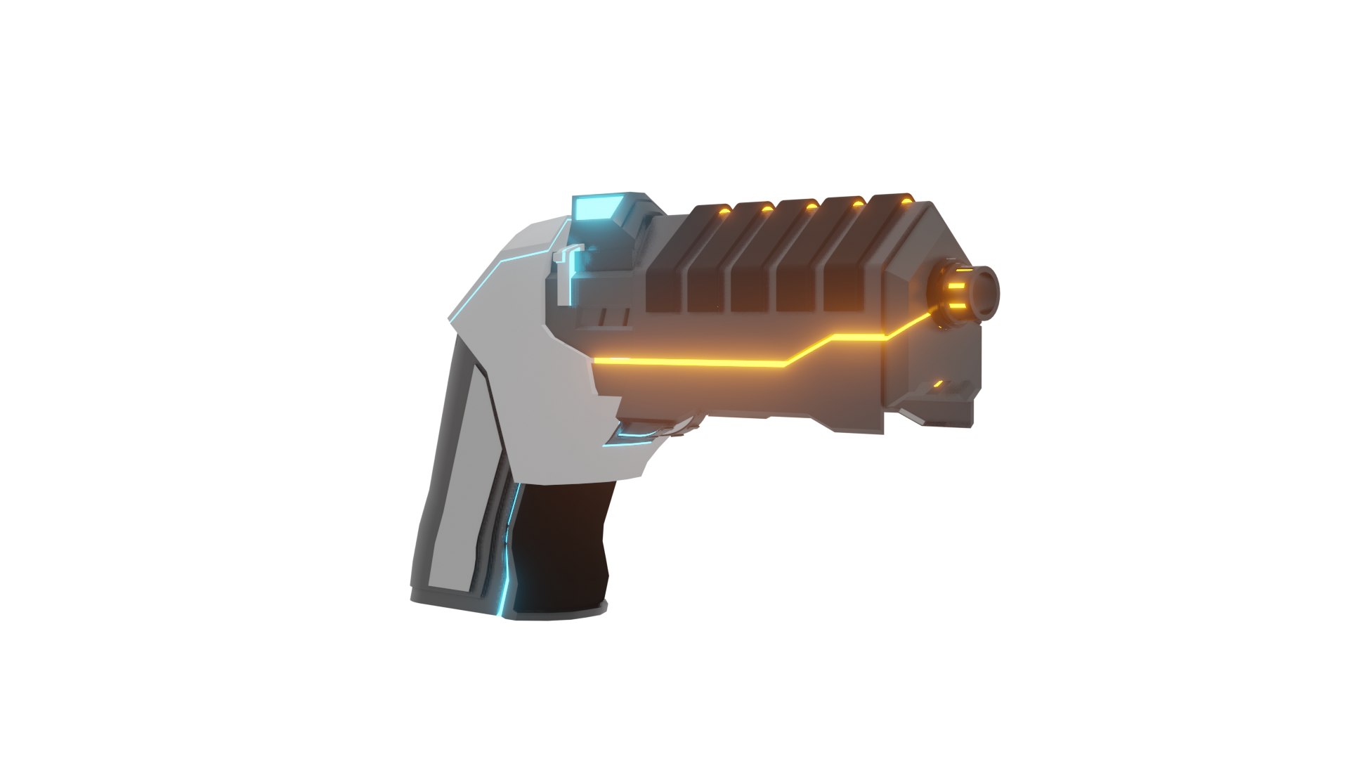 Blender sci-fi gun 3D model - TurboSquid 1513889