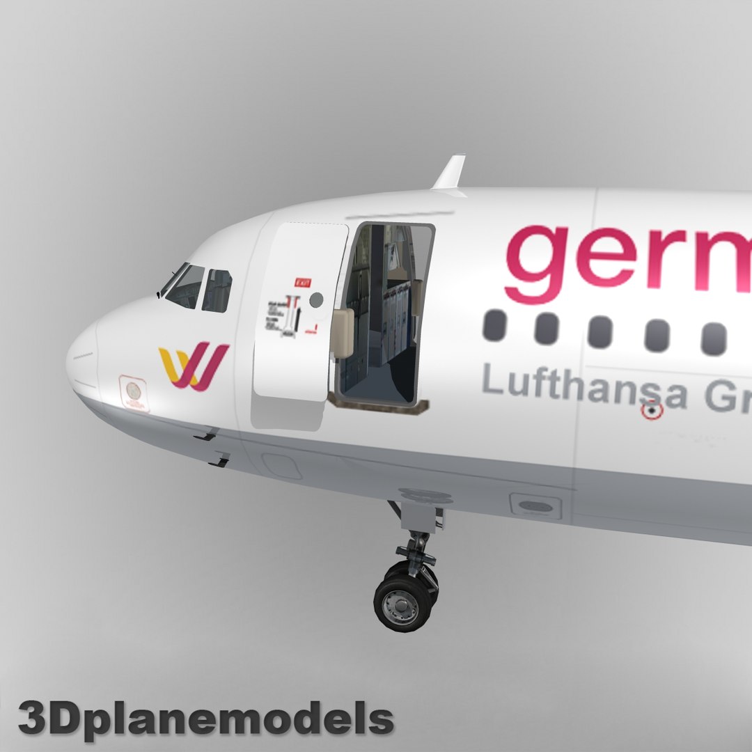 3d Airbus A-320 Animation Model