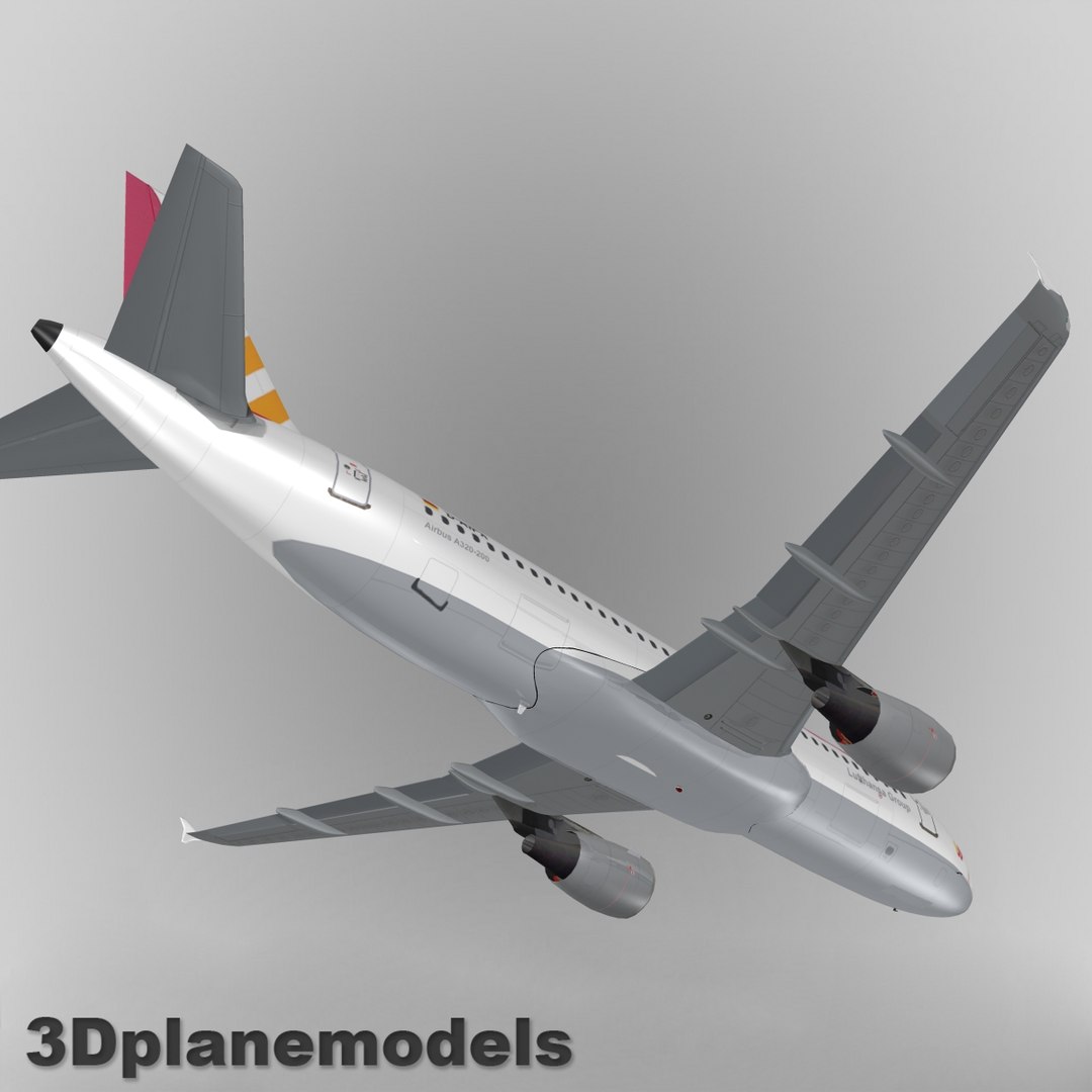 3d Airbus A-320 Animation Model