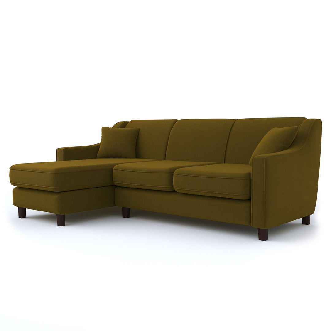 3D halston sofa 3 corner model - TurboSquid 1230878
