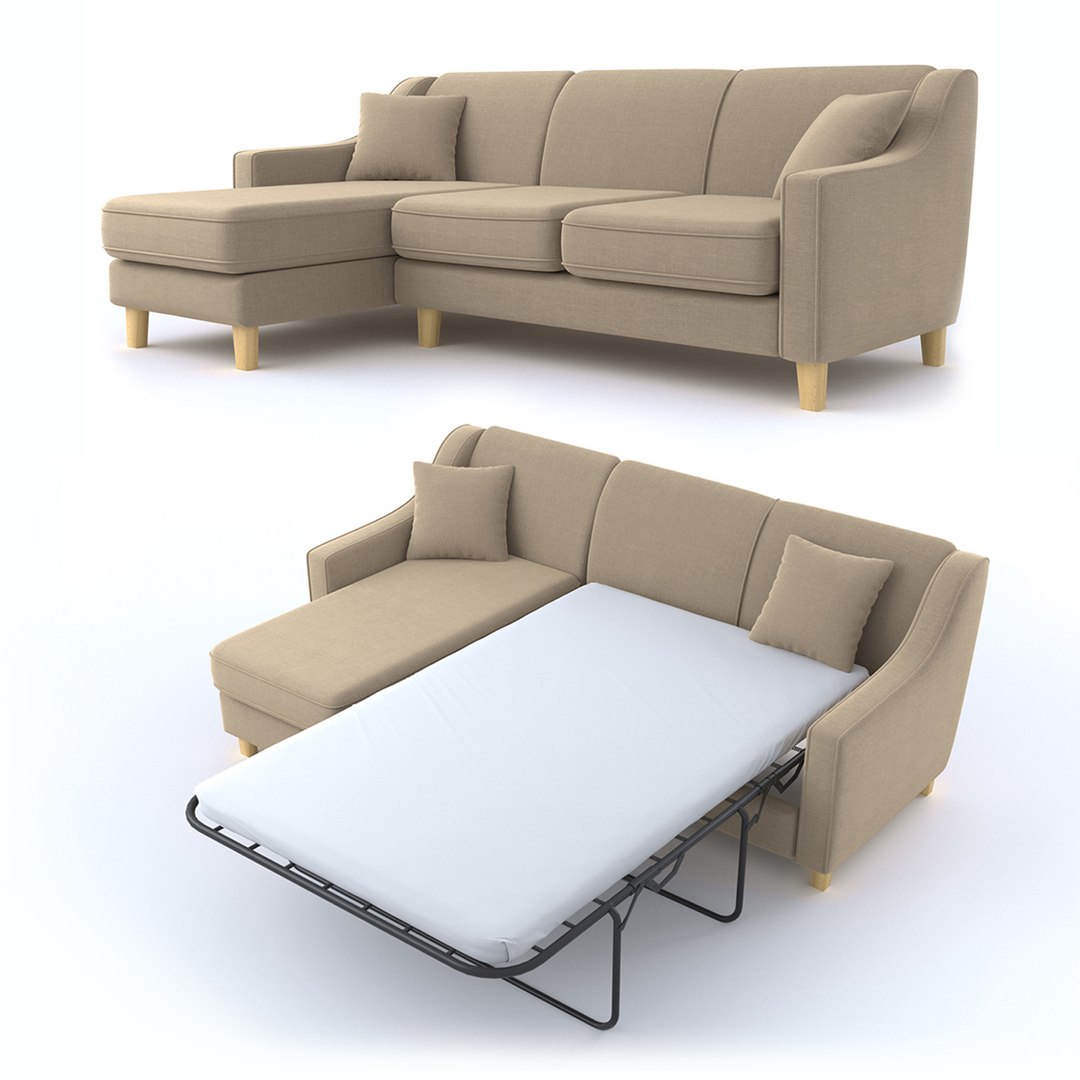 3D halston sofa 3 corner model - TurboSquid 1230878