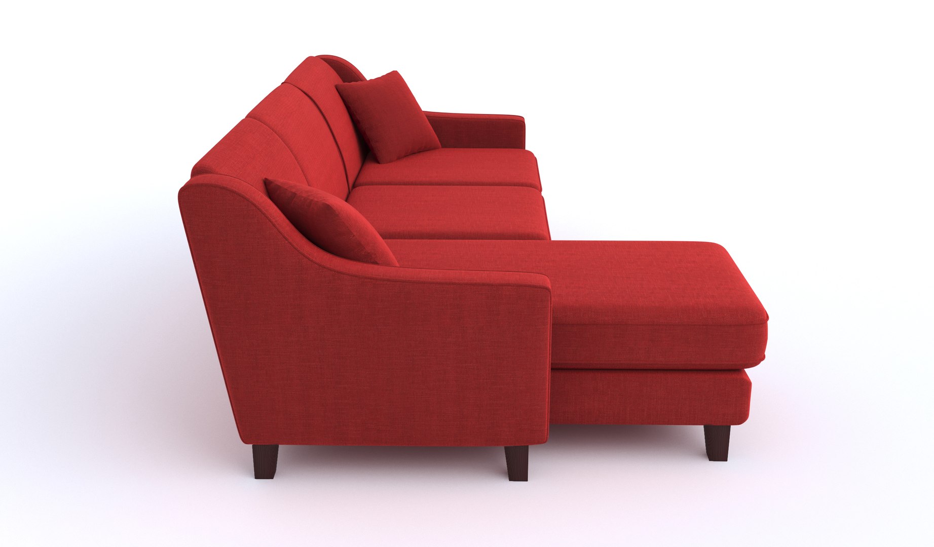 3D halston sofa 3 corner model - TurboSquid 1230878