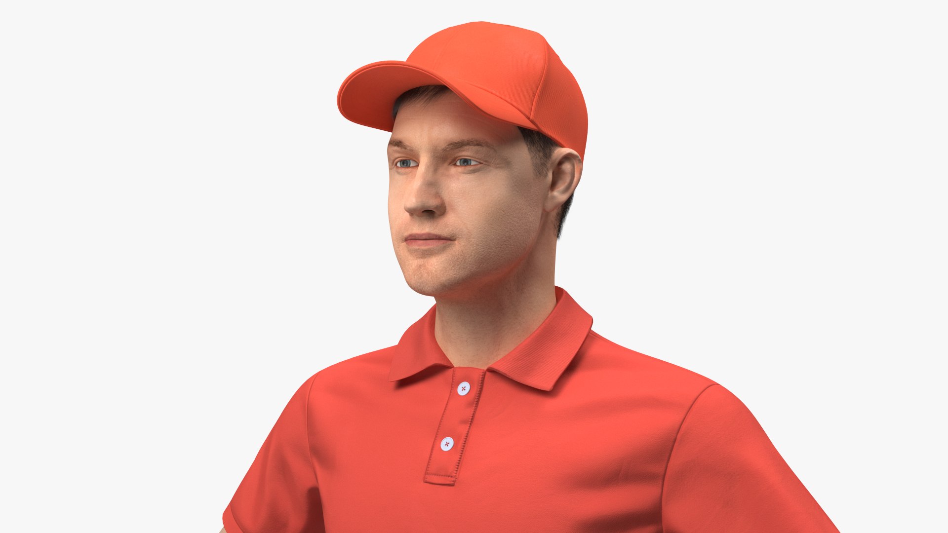 Delivery Service Man Neutral Pose Fur 3D Model - TurboSquid 1822065
