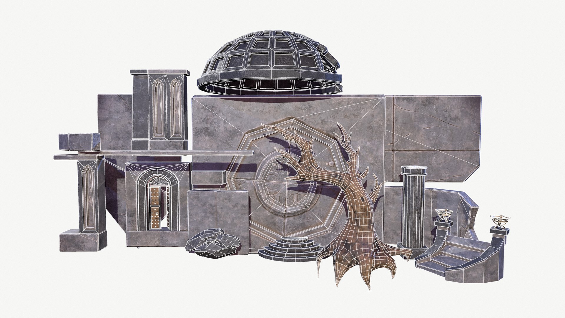Free ancient ruins model - TurboSquid 1636064