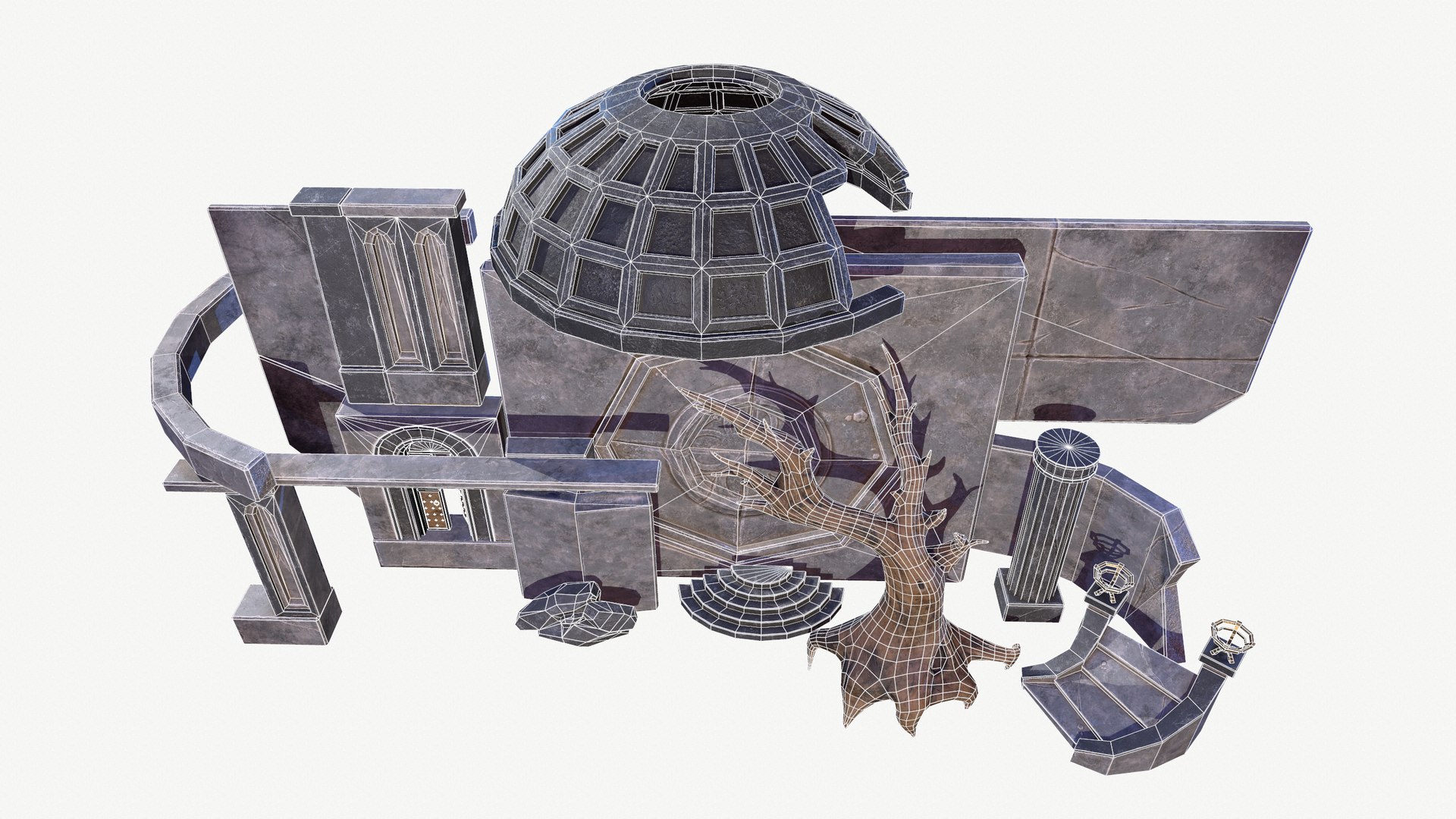 Free ancient ruins model - TurboSquid 1636064