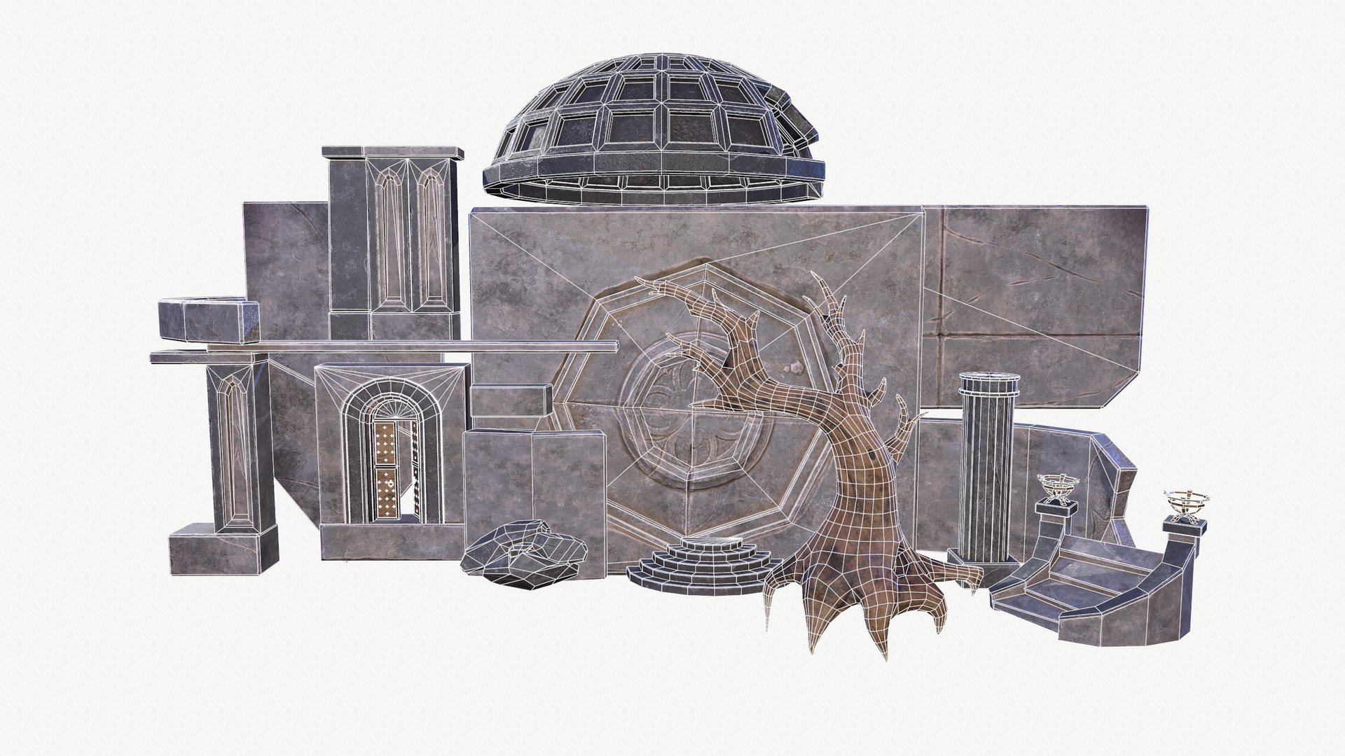 Free ancient ruins model - TurboSquid 1636064