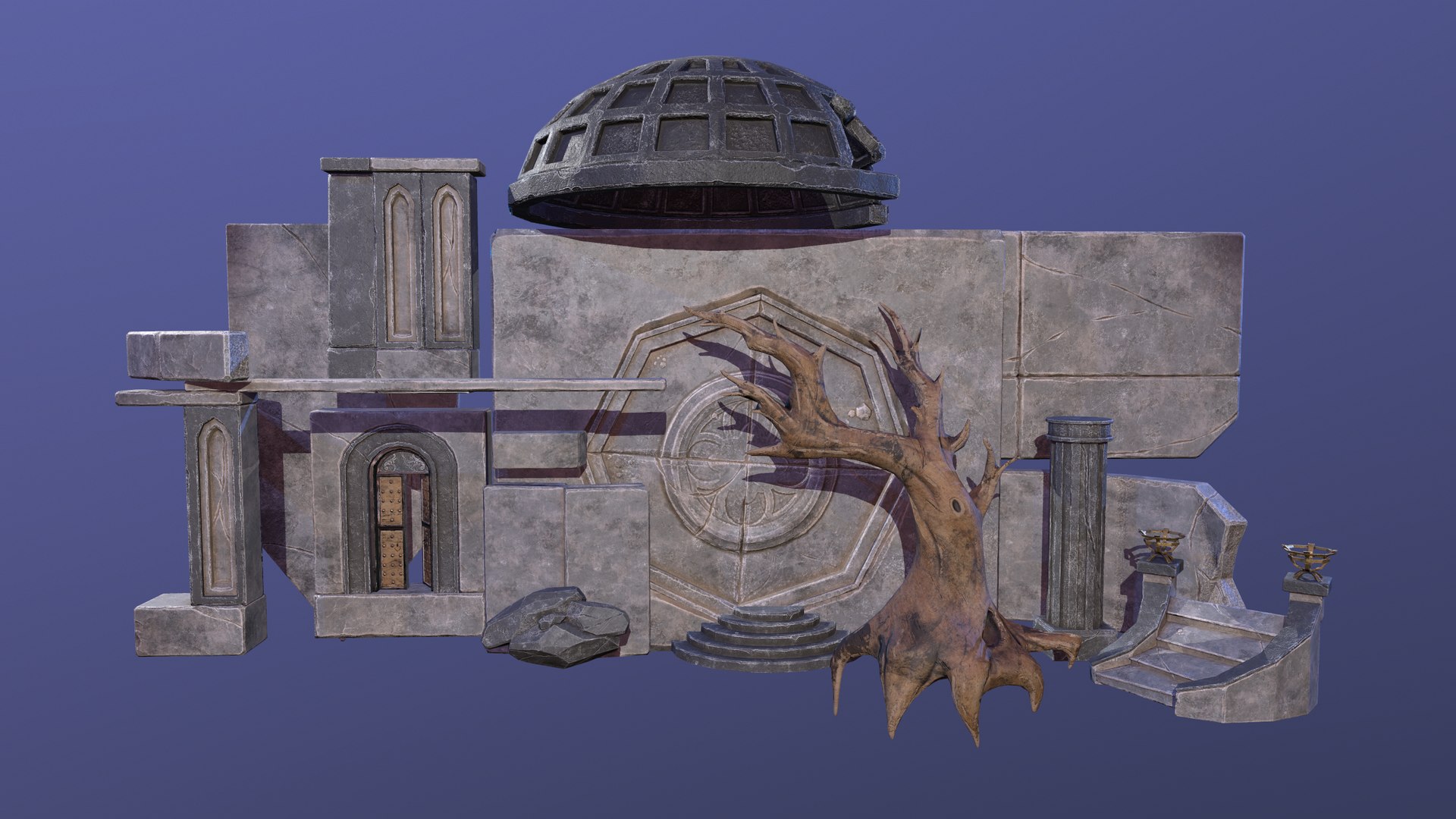 Free ancient ruins model - TurboSquid 1636064