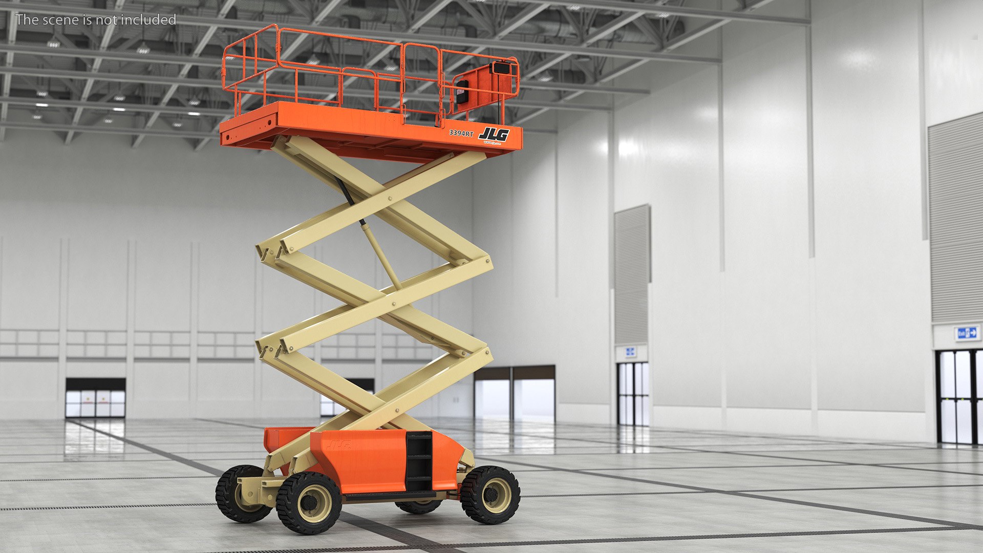 JLG 3394RT Scissor Lift Extendable Platform 3D Model - TurboSquid 2237012