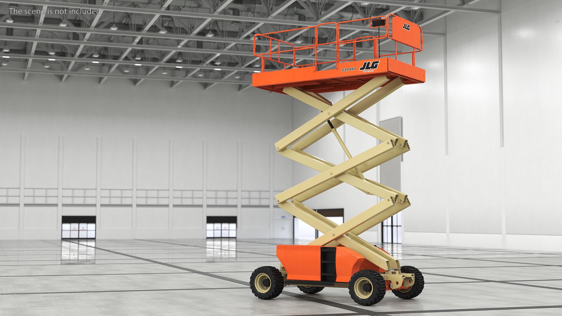 JLG 3394RT Scissor Lift Extendable Platform 3D Model - TurboSquid 2237012