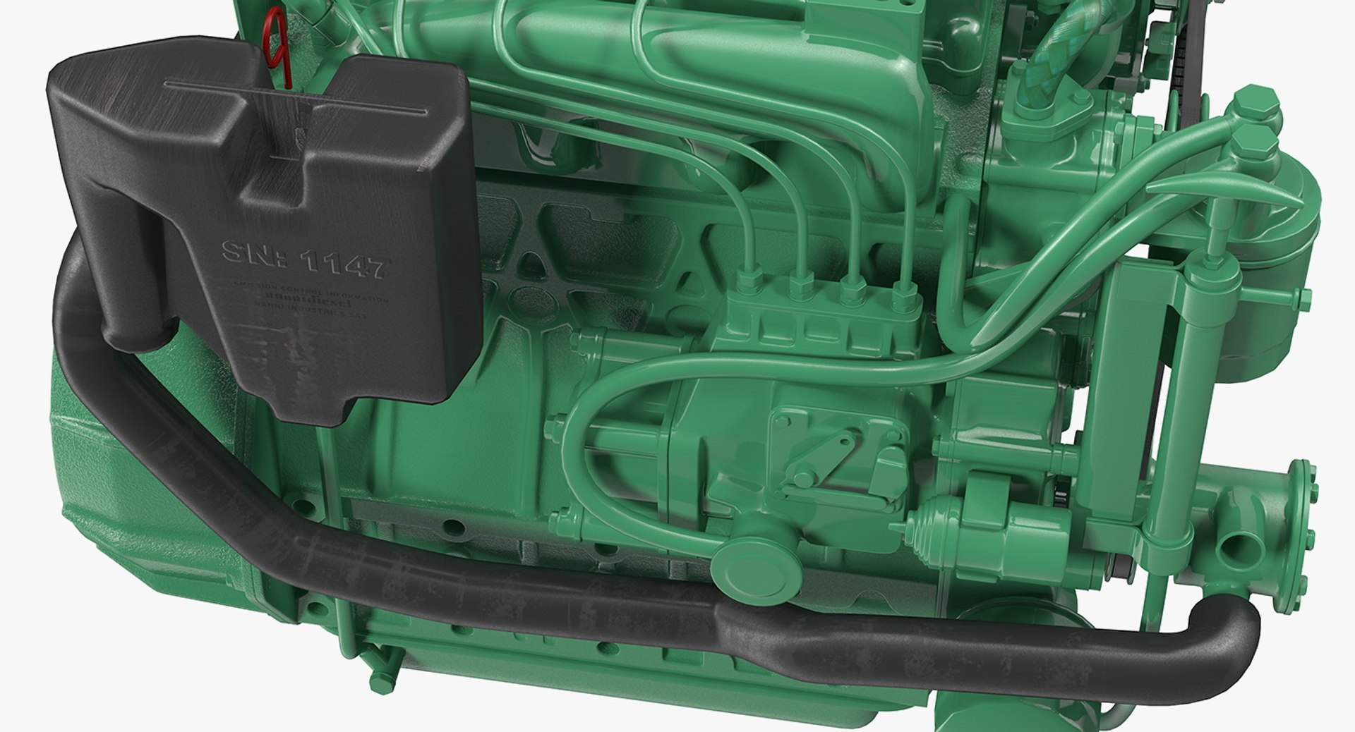 Marine diesel engine model - TurboSquid 1400776