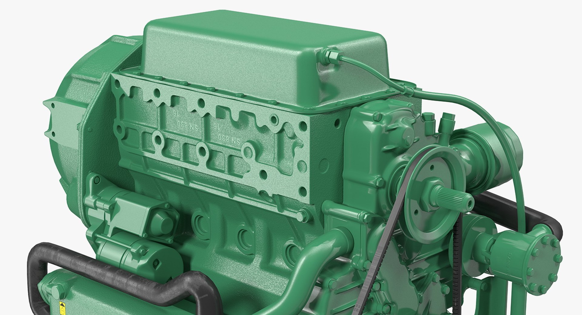 Marine diesel engine model - TurboSquid 1400776