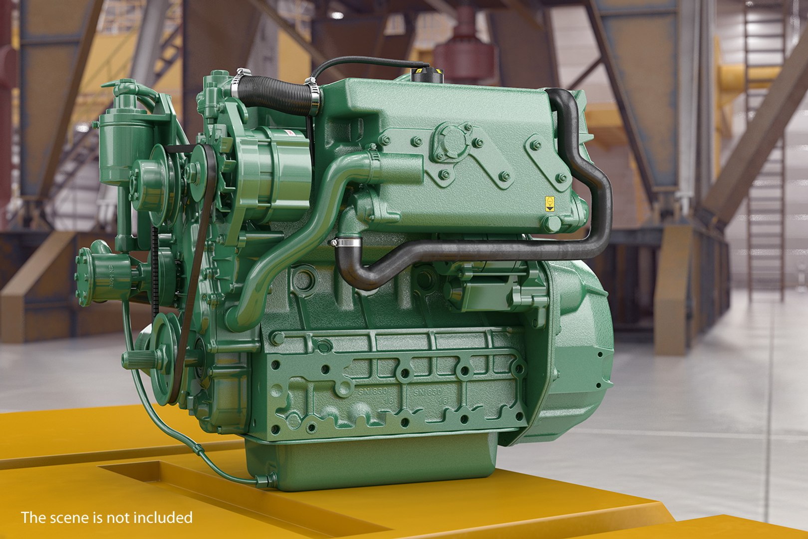 Marine Diesel Engine Model - TurboSquid 1400776