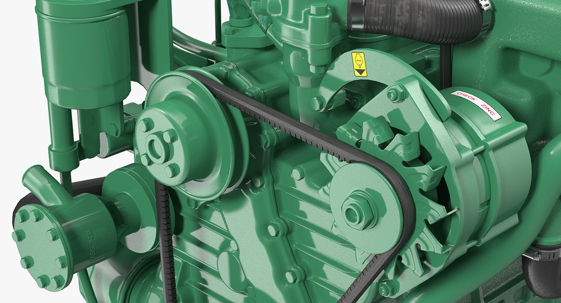 Marine diesel engine model - TurboSquid 1400776