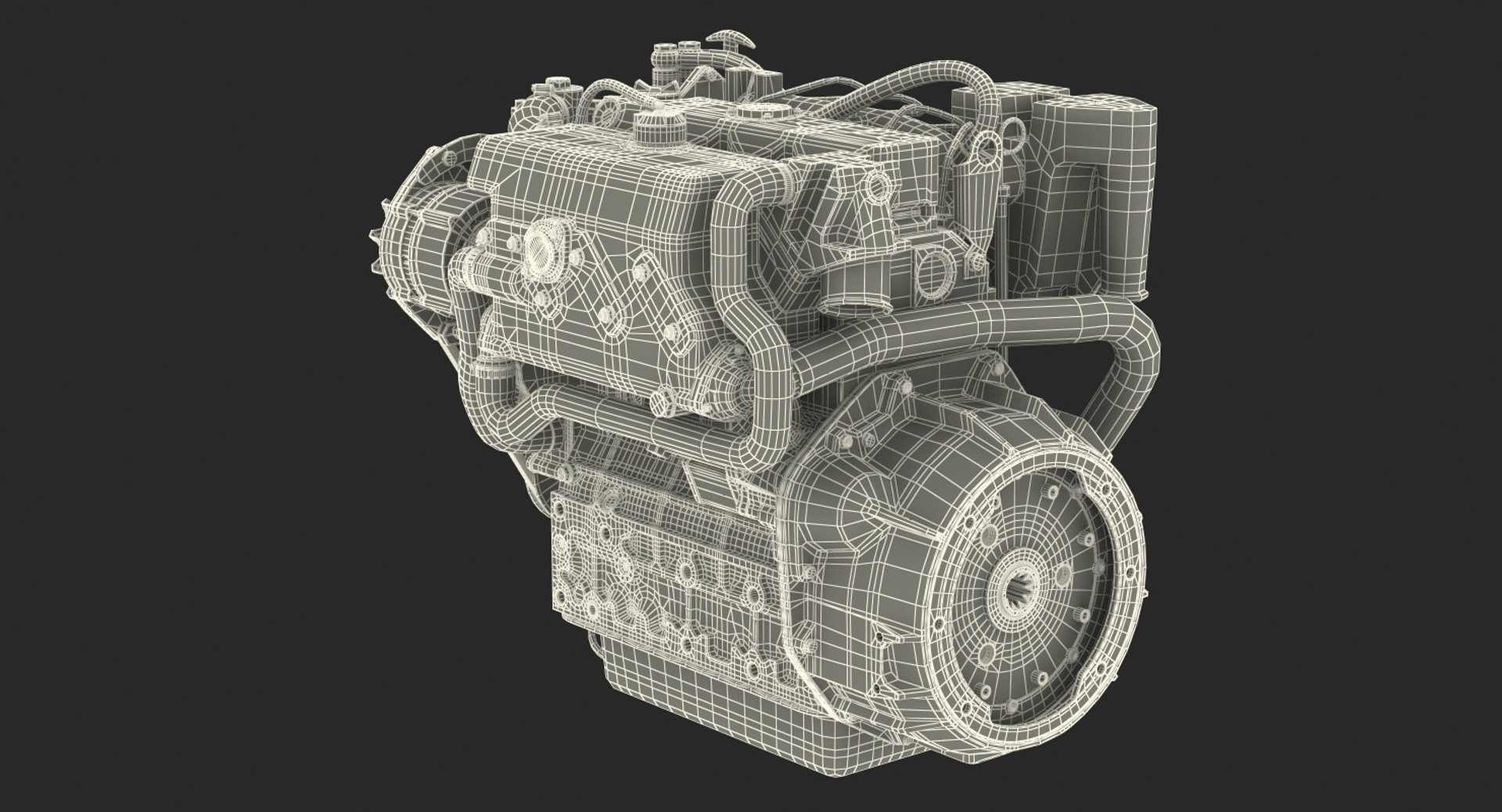 Marine Diesel Engine Model - TurboSquid 1400776