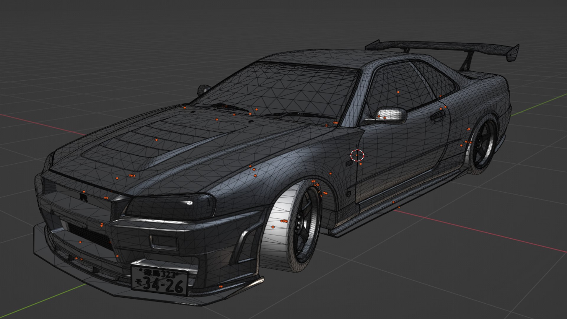 Nissan GT-R R34 V-Spec M-spec Nur 3D Model - TurboSquid 2026713