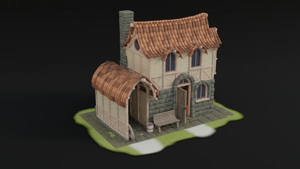Medieval House Blender Models for Download | TurboSquid