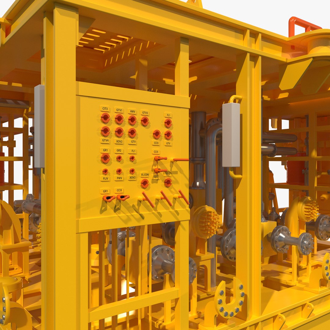 3D Subsea Manifold Production - TurboSquid 1543815