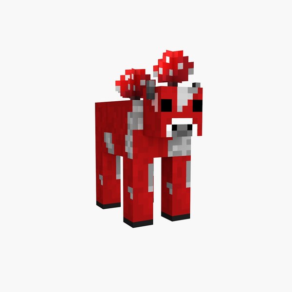 Minecraft Mooshroom Modelo 3D - TurboSquid 1843239