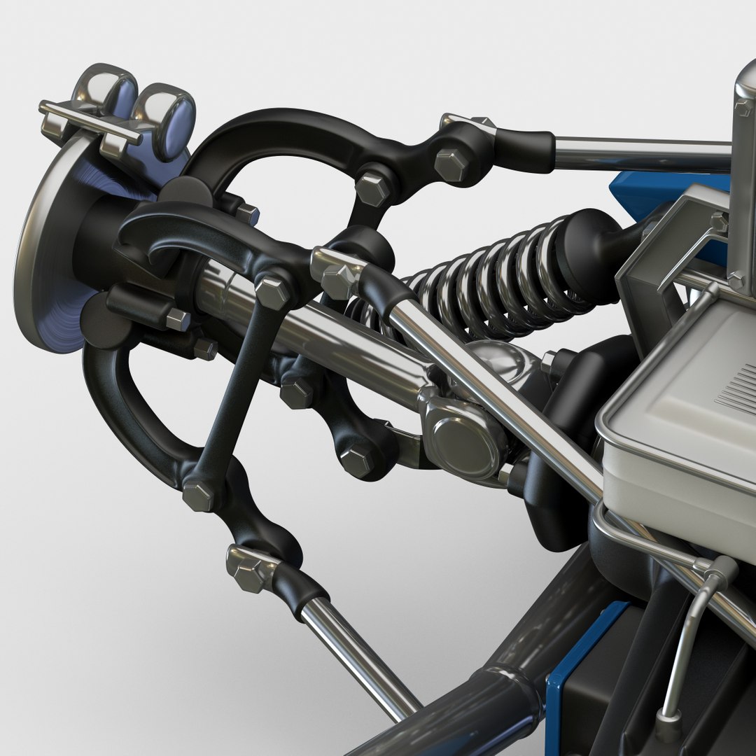 3ds Max Racing Car Engine
