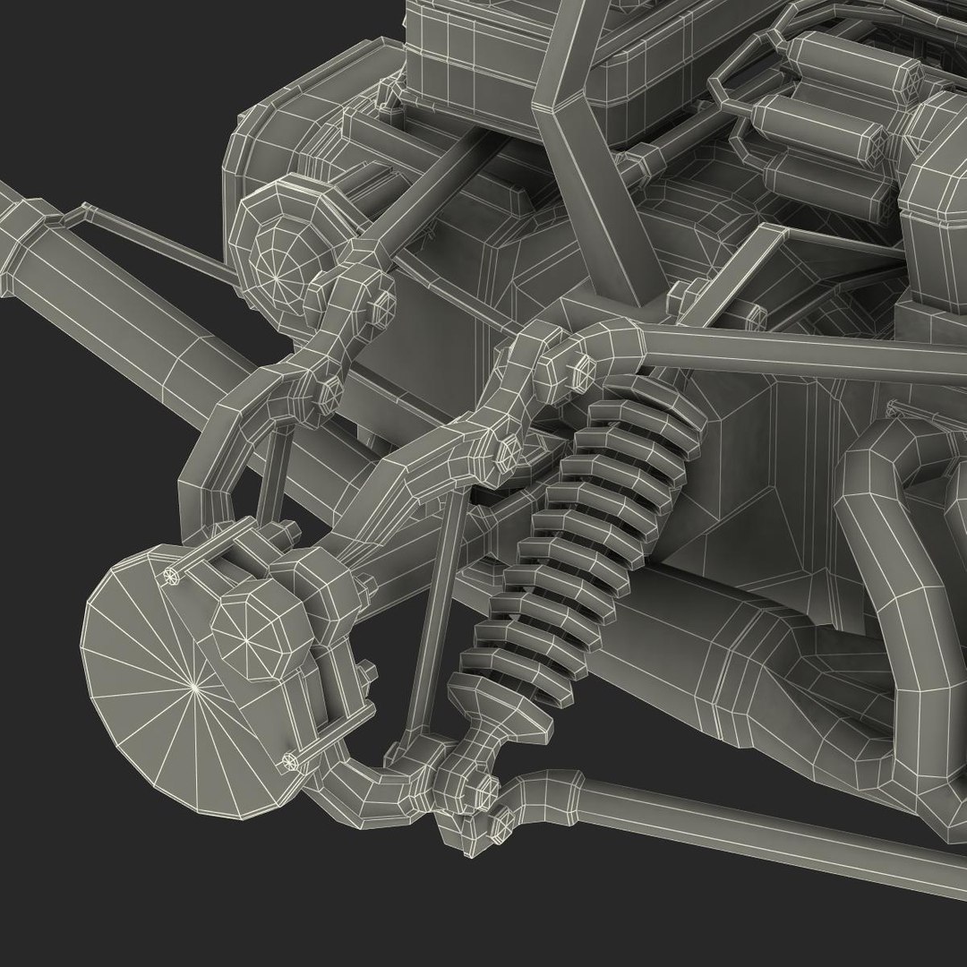 3ds max racing car engine
