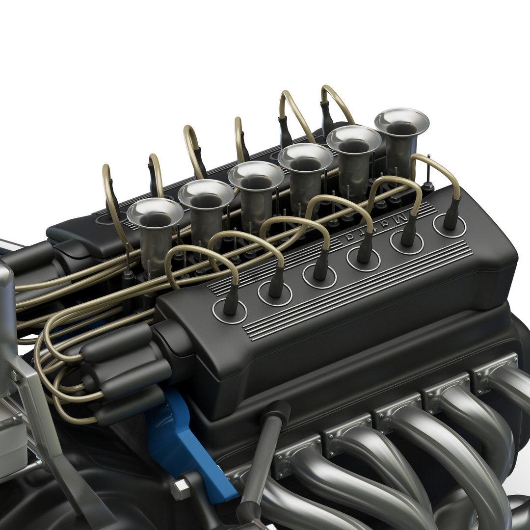 3ds Max Racing Car Engine