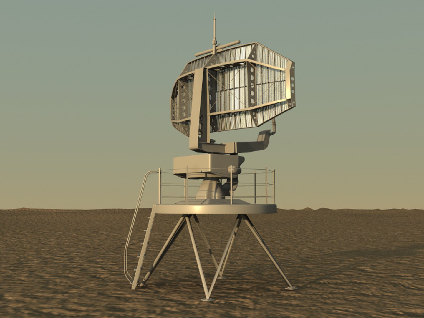 Long Range Radar 3d Max