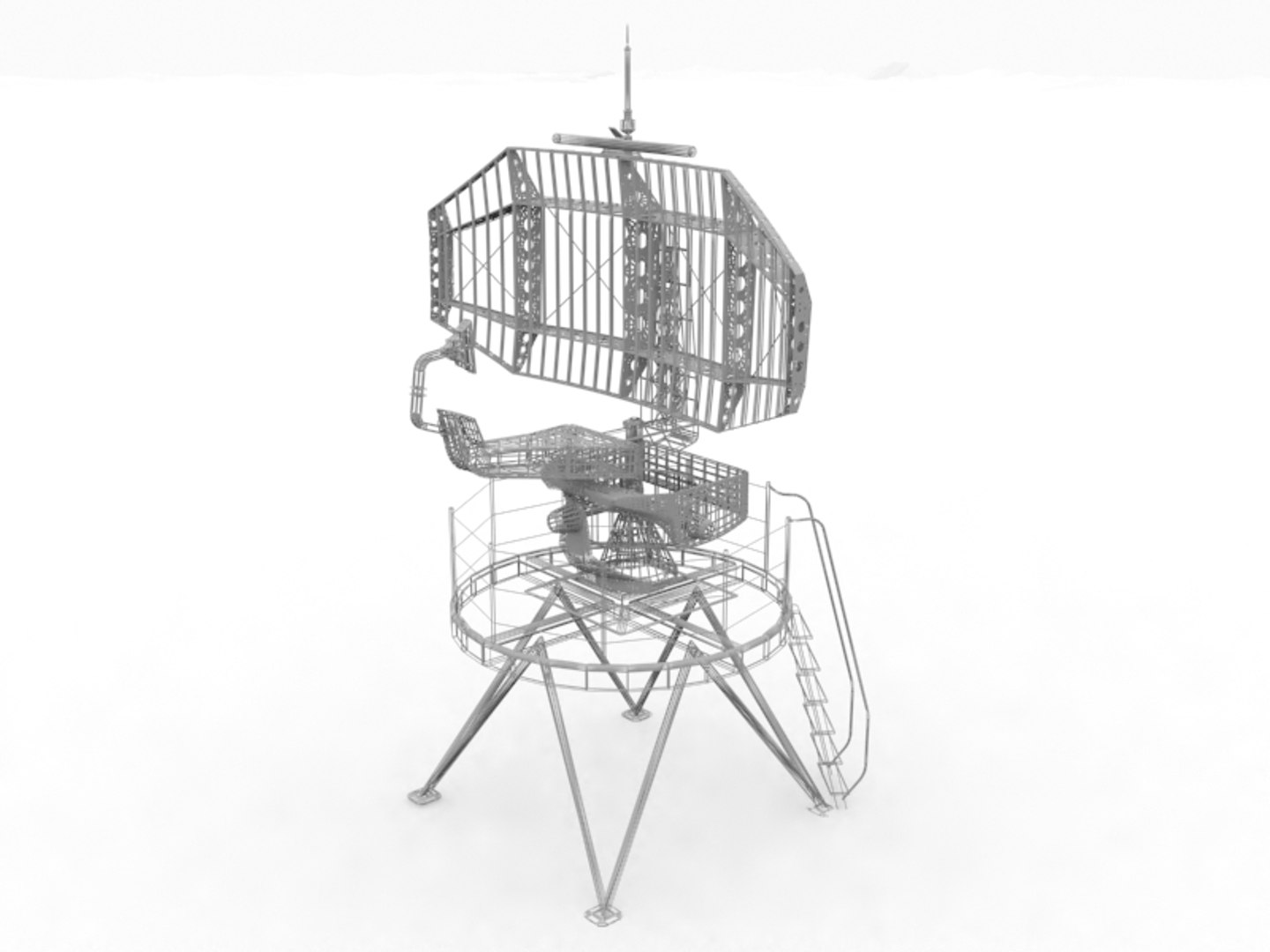 Long Range Radar 3d Max