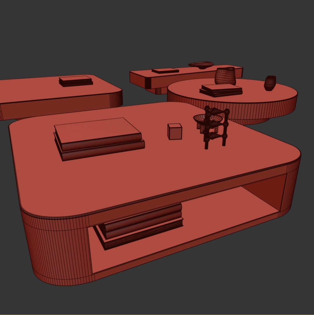 3D minotti milton coffee tables model - TurboSquid 1412421