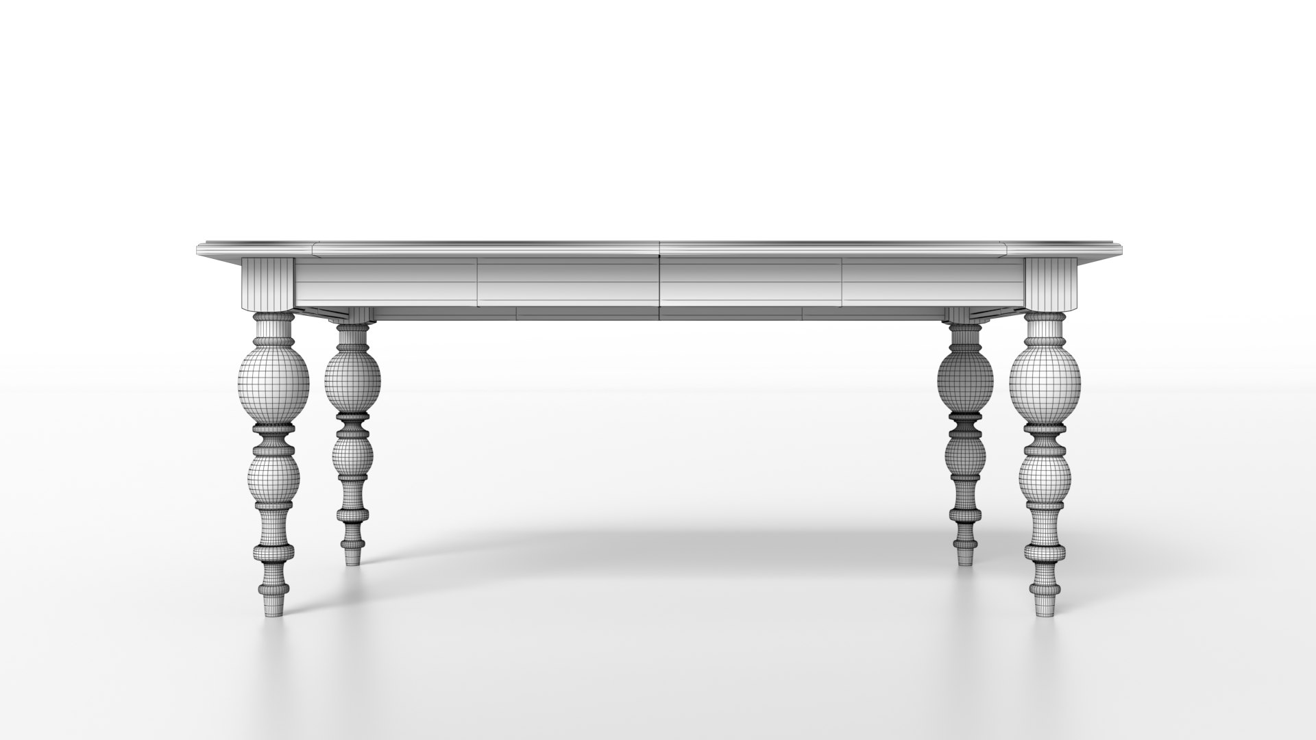 3D Model Wood Antique Table - TurboSquid 1533710