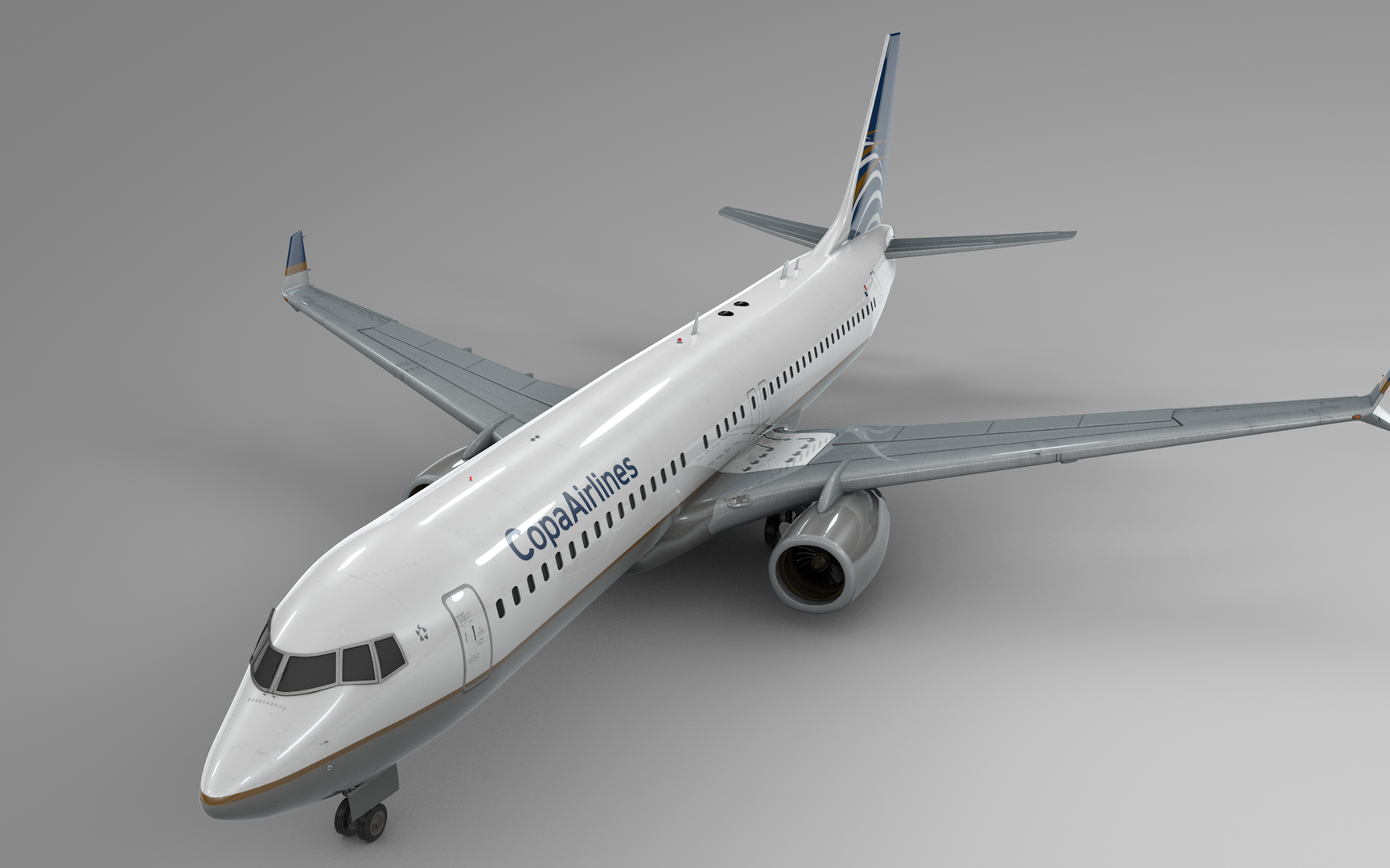 3D boeing 737-8 copa airlines model - TurboSquid 1702674