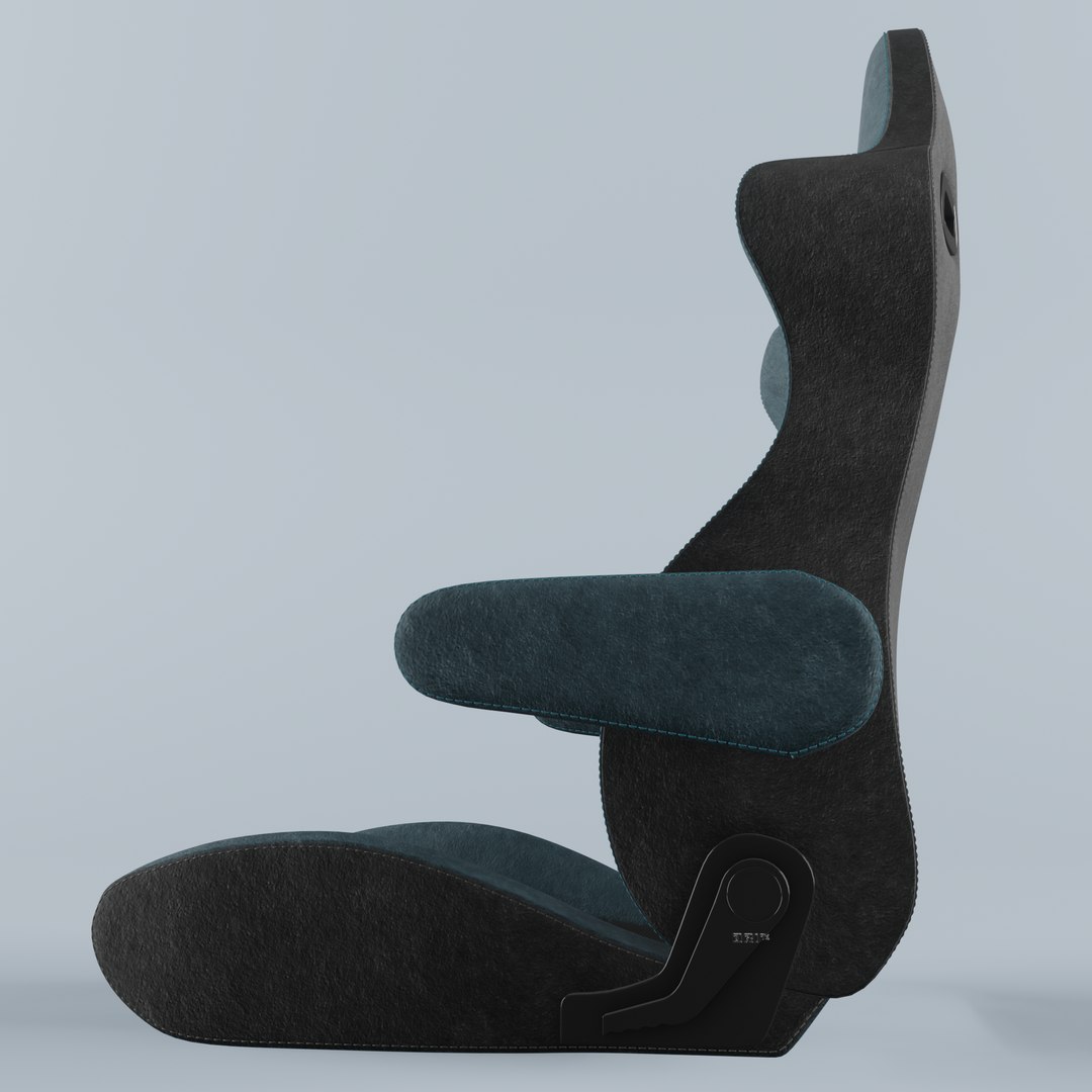 BRIDE EUROSTER II CRUZ Charcoal Gray Seat 3D - TurboSquid 1790987