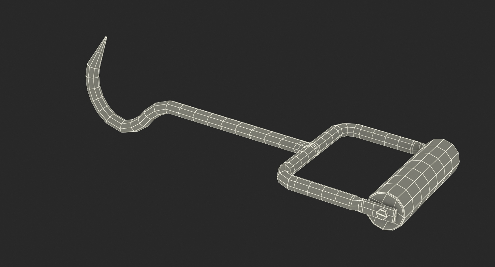 3D Hay Hook Wood Handle - TurboSquid 1269005