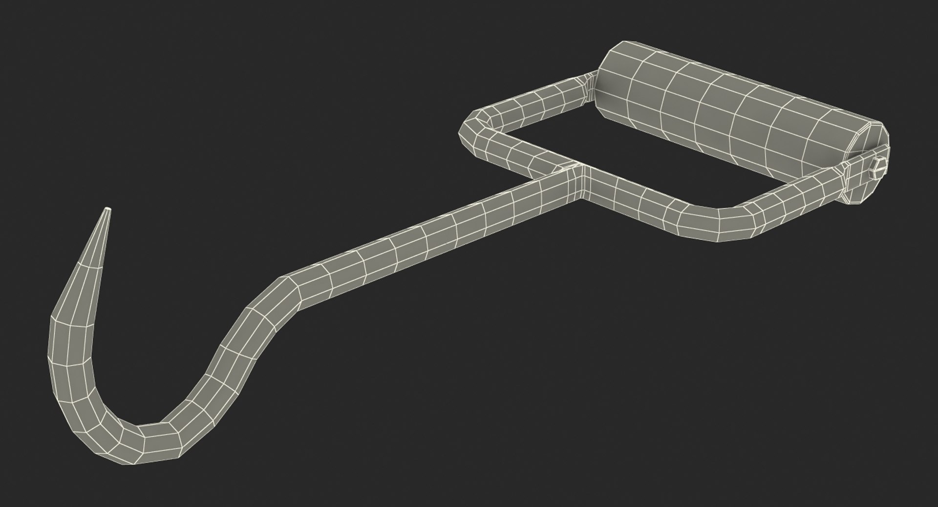 3D Hay Hook Wood Handle - TurboSquid 1269005