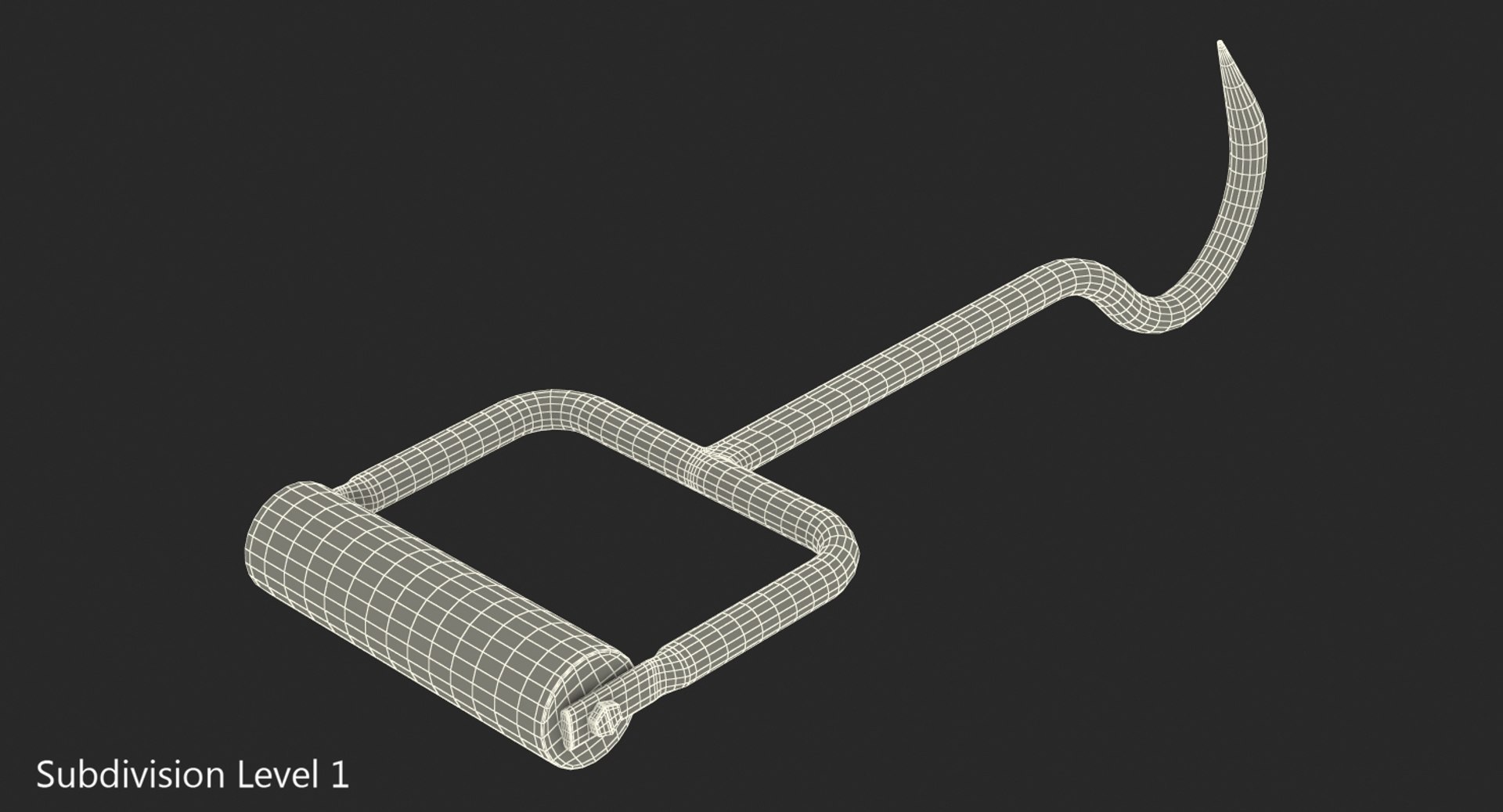 3D Hay Hook Wood Handle - TurboSquid 1269005