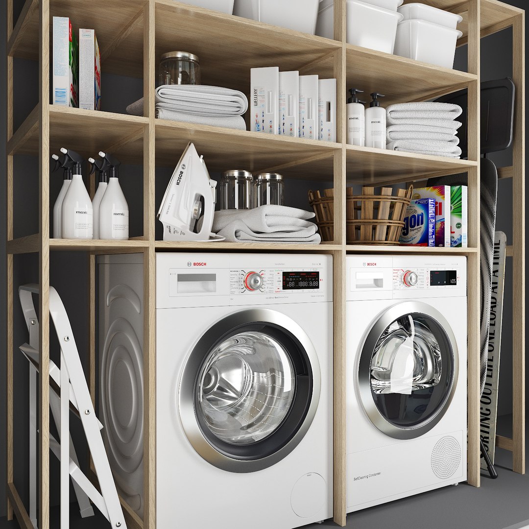 3D Set Laundry - TurboSquid 1432585